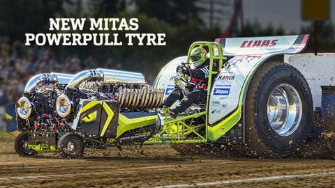 Tractor pulling adds power with a new-sized tire from Mitas| MitasTires